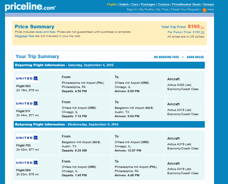 United – $195: Philadelphia – Austin / San Antonio, Texas (and vice ...