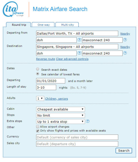 Qatar Airways: Dallas – Singapore (and vice versa). $706. Roundtrip ...