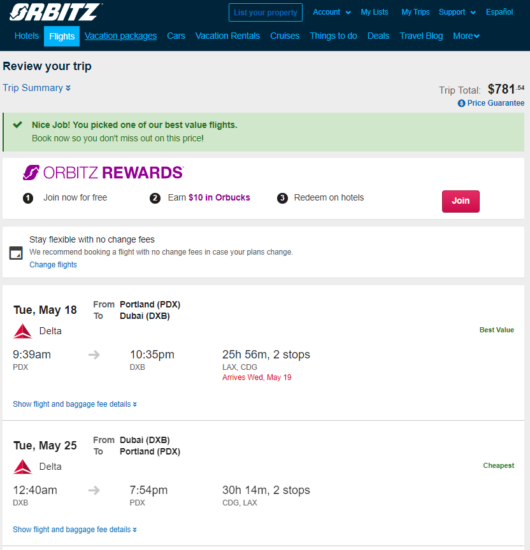 Delta / Air France: Portland – Dubai, United Arab Emirates. $782 ...