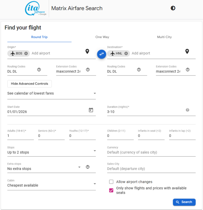 Delta: Boston – Honolulu, Hawaii (and vice versa). $477 (Basic Economy ...