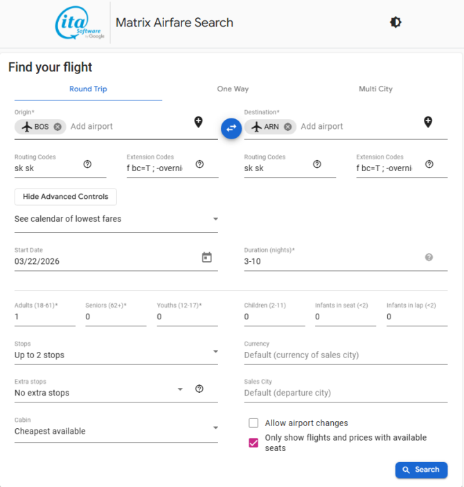 Scandinavian Airlines: Boston – Stockholm, Sweden. $380 (Basic Economy ...